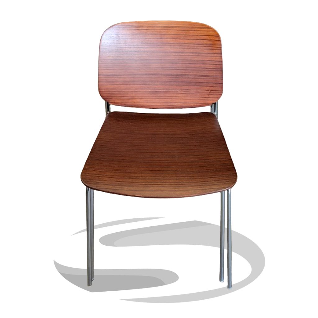 Bernhardt Sonar Chair Zebrano Wood