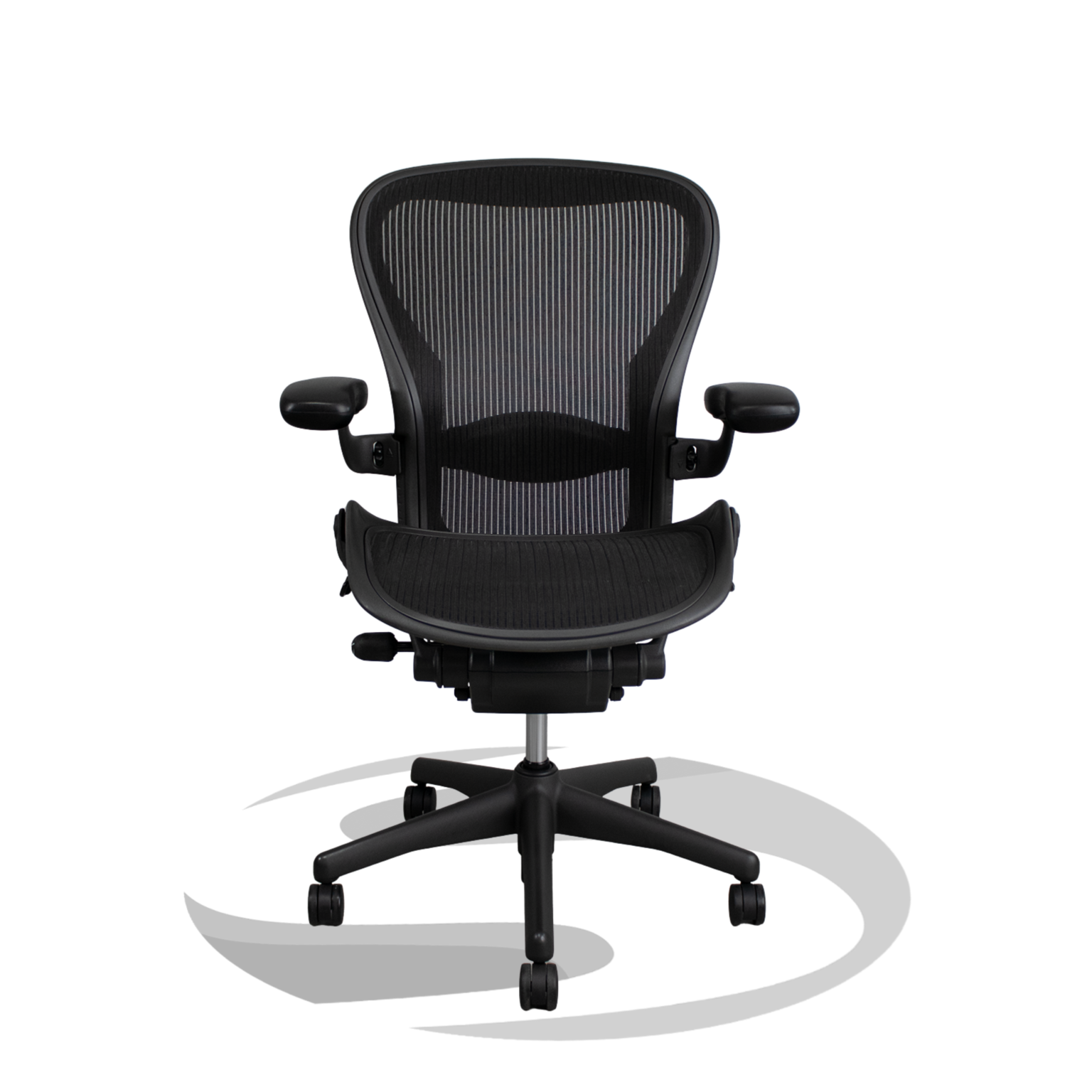 Herman Miller Aeron Size C Graphite Fully Adjustable Lumbar (SPIN)